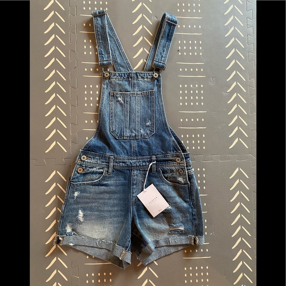 KanCan | Shorts | Nwt Denim Shortalls Size Small | Poshmark